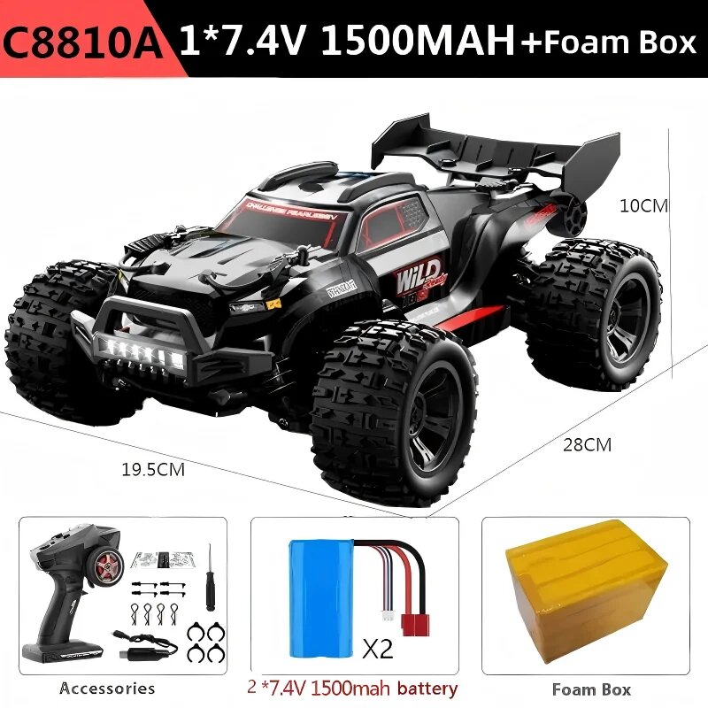 Радиоуправляемая машина JJRC 1:18 ABS пластик 2.4G 4WD Foambox 2B
