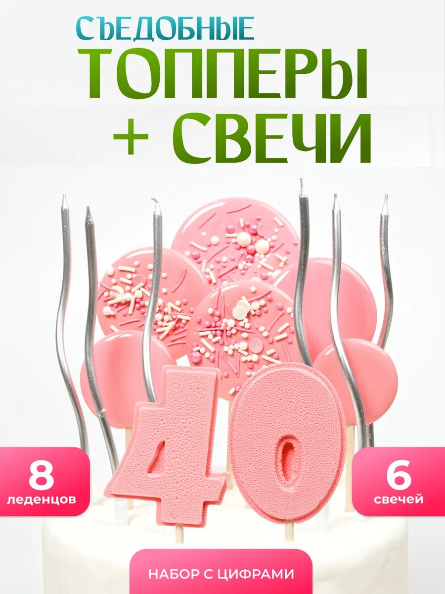 Топпер на торт 40 лет