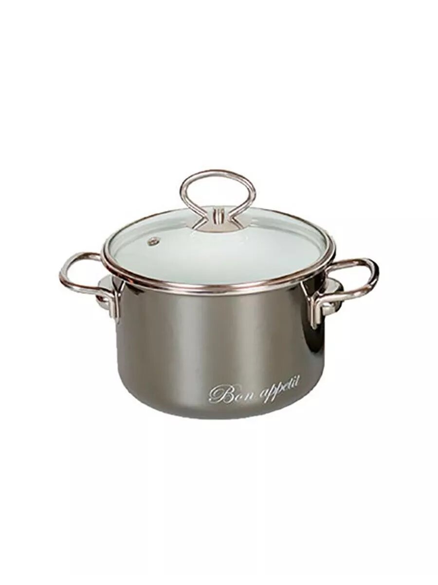 Кастрюля с крышкой Vitross Bon Appetit, эмалированная, 3 л