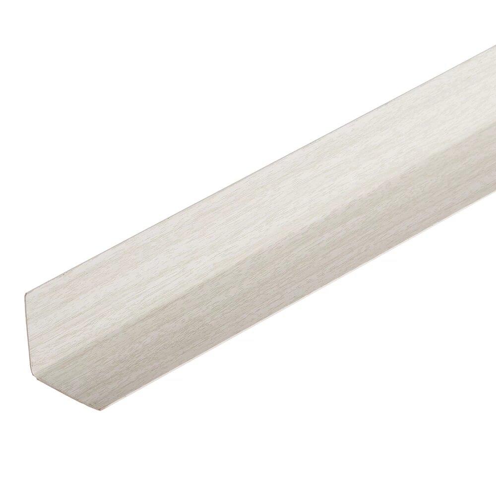 Уголок ПВХ 30х30х2700 мм ясень белый Идеал У30 252 ЯСН БЕЛ