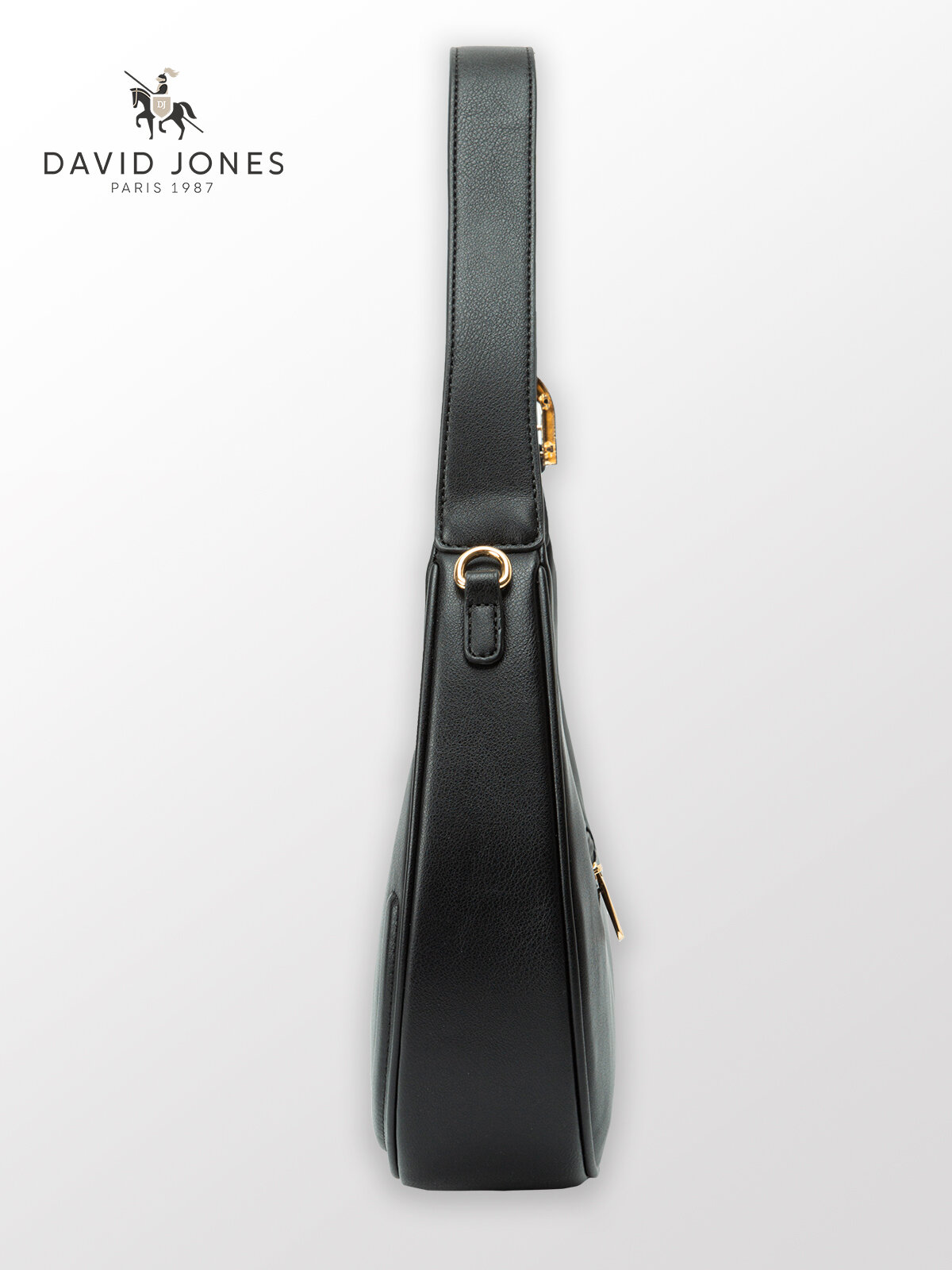 Сумка кросс-боди DAVID JONES, фактура гладкая, черный — фото 1