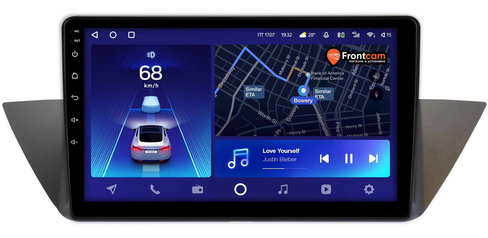 Штатная магнитола Teyes CC2 PLUS 6/128 10" RM-10-708 BMW X1 (E84) 2009-2015 Android 10 (4G-SIM, DSP, QLed)