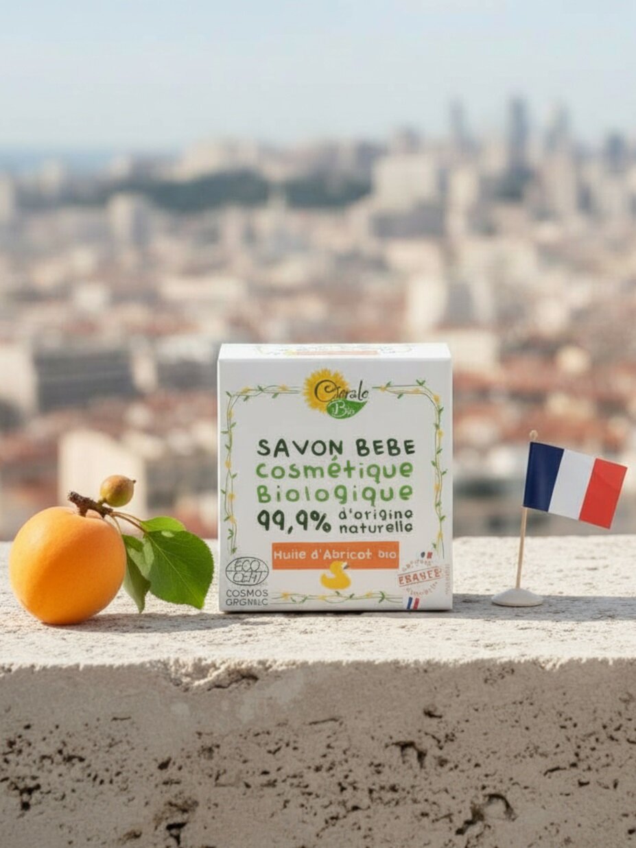 Мыло детское с маслом Абрикоса органическое эко 100 г Cigale без запаха (Франция)