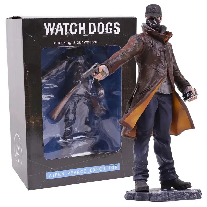 Watch Dogs Фигурка героя Эйдена Пирса 24 см коллекционная модель аксессуар для фанатов — фото 1