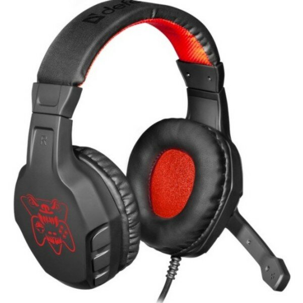 Гарнитура Defender Cujo черный+красный, провод 2м