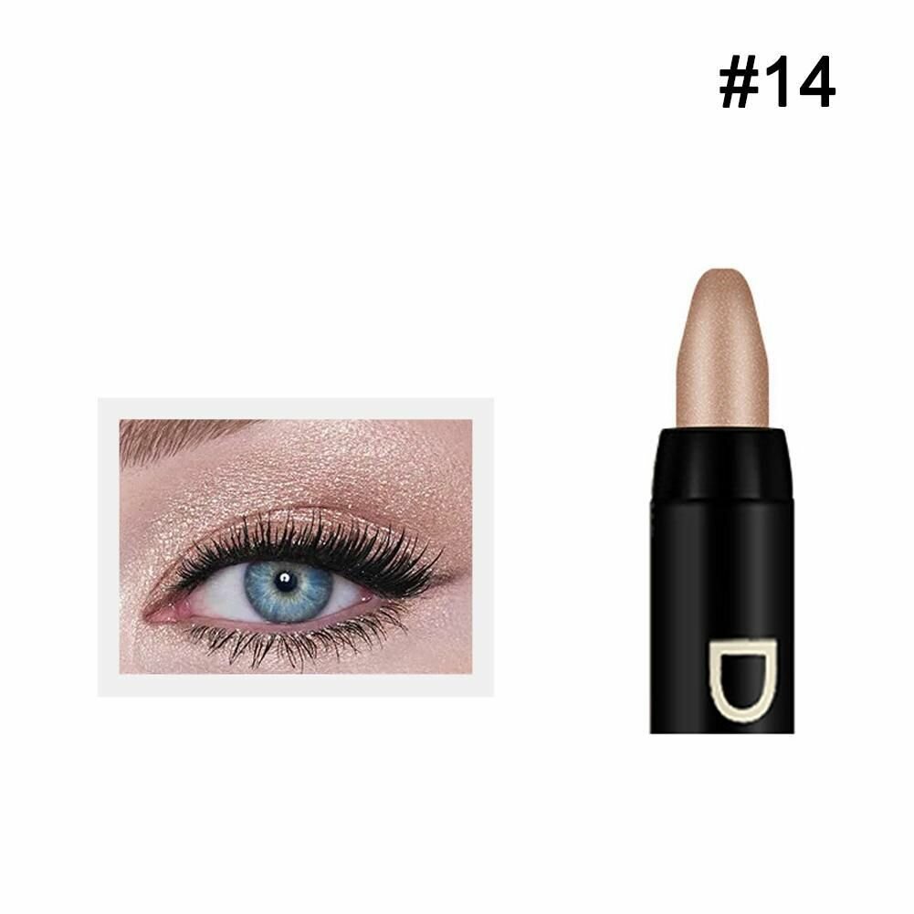 16 цветных водостойких карандашей для глаз с блестками: век и слизистых, стойкие тени-хайлайтеры