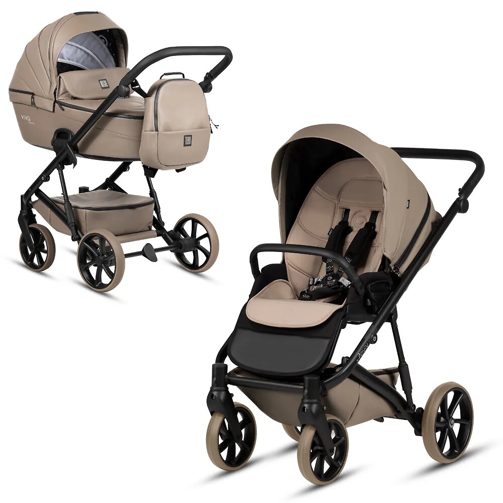 Детская коляска 2в1 Tutis Viva 6+, цвет Cappuccino / Eco (Капучино), артикул производителя 1612149
