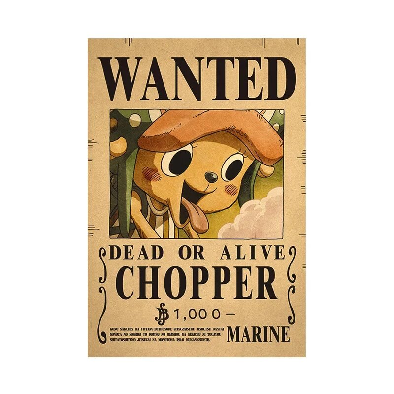 Аниме фигурка Chopper, Bounty, Bandai, Цвет: A17