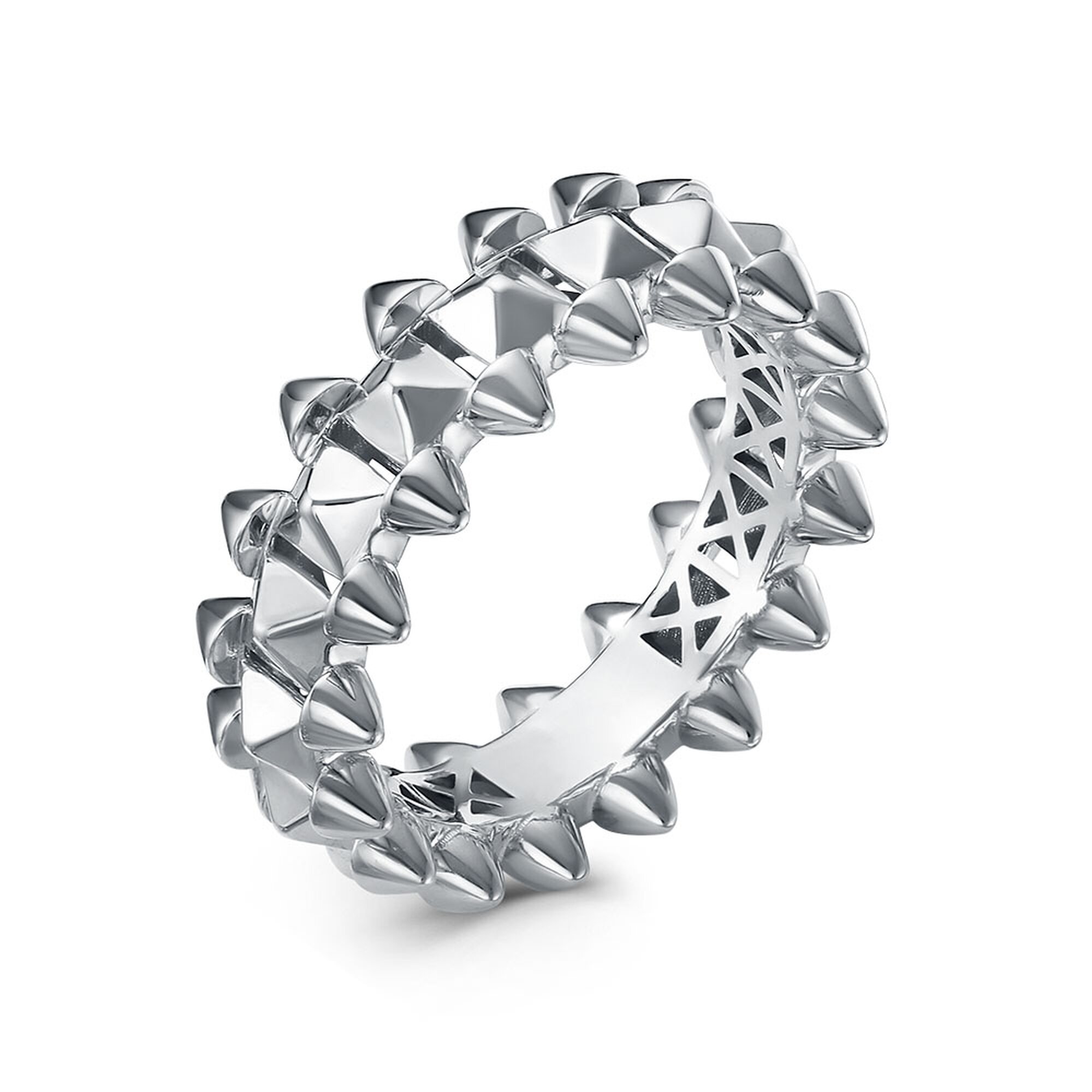 Кольцо, серебро, 925 проба, родирование