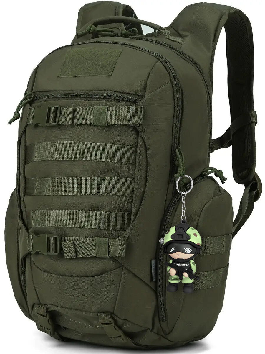 Рюкзак мужской тактический для походов 30 литров зеленый