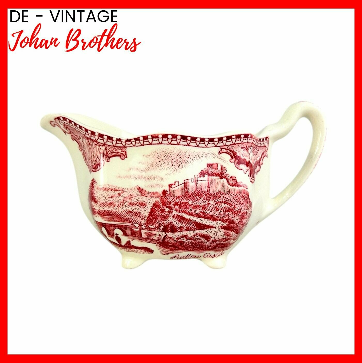 Молочник Замки, Johnson Bros, Old Britain Castles, винтаж. Англия