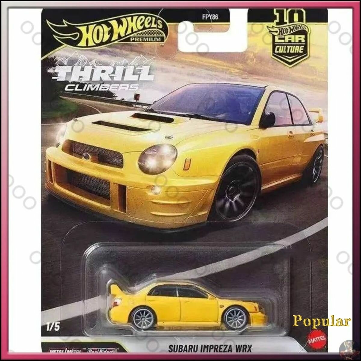 Эксклюзивная модель SUBARU IMPREZA WRX FPY86 1/64 от CAR CULTURE THRILL CLIMBERS