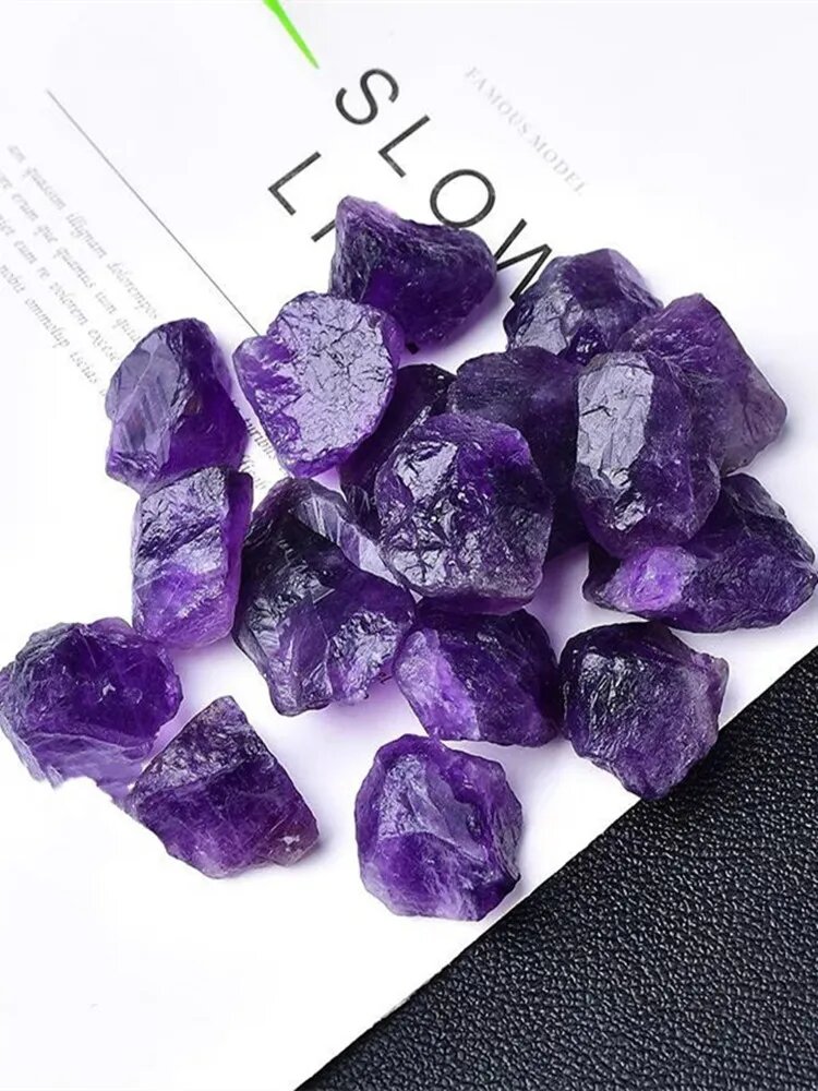 Необработанный аметист для дома 100g