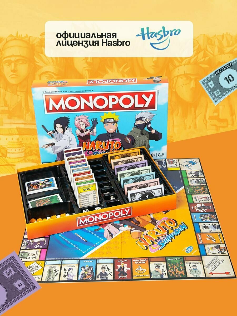 Настольная игра Монополия Наруто аниме на русском языке