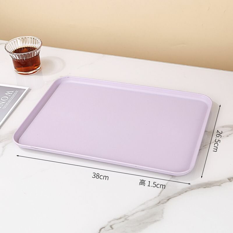 Минималистичный прямоугольный лоток: пластиковый сервировочный поднос для ресторанов и общепита