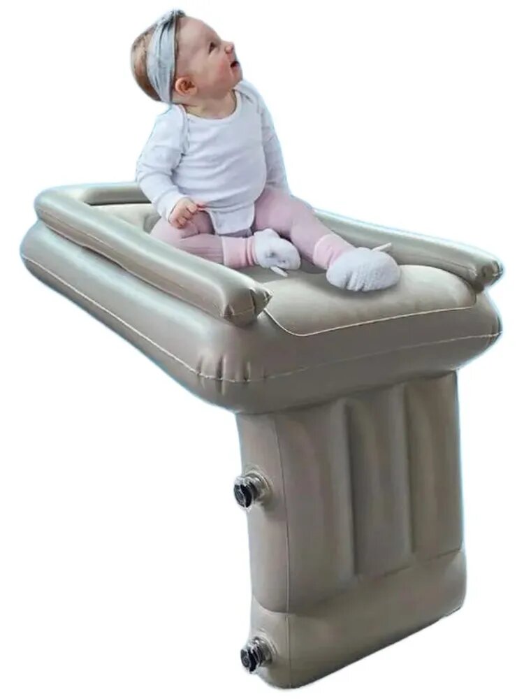 Гамак кроватка для путешествий для самолета для малышей, с подголовником, бежевый