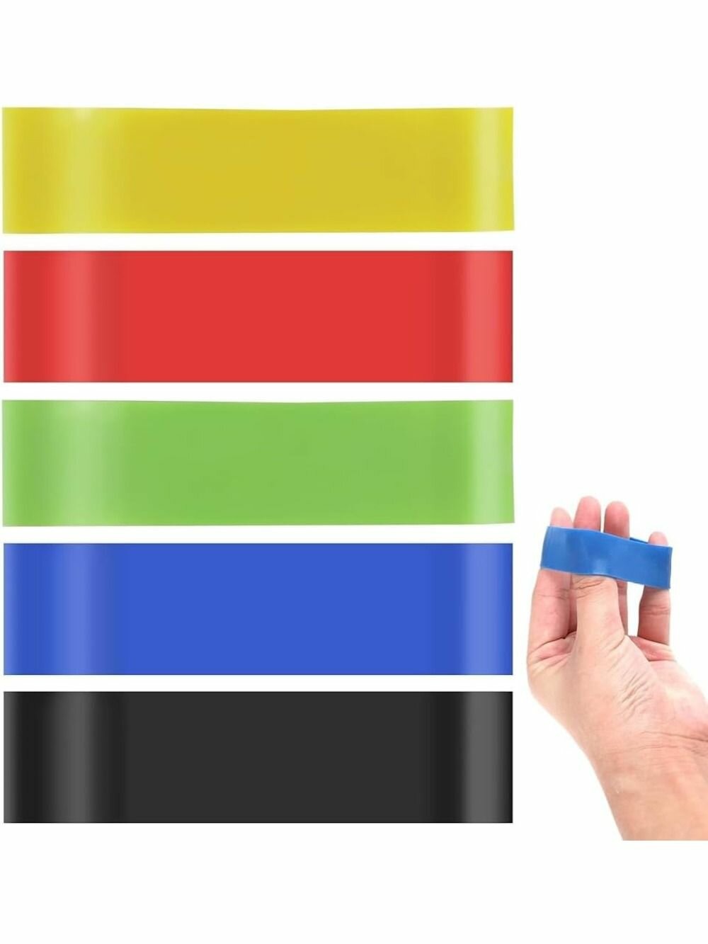 5PCS Эспандеры для пальцев Резиновые ленты для тренировки кисти и пальцев