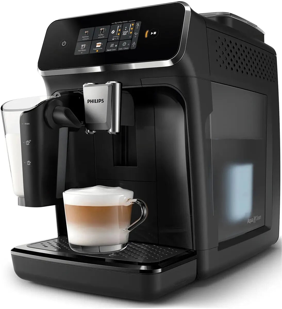 Кофемашина Philips EP2331/10 EP2331, сенсорное управление, чёрный, автокапучинатор, 15Бар