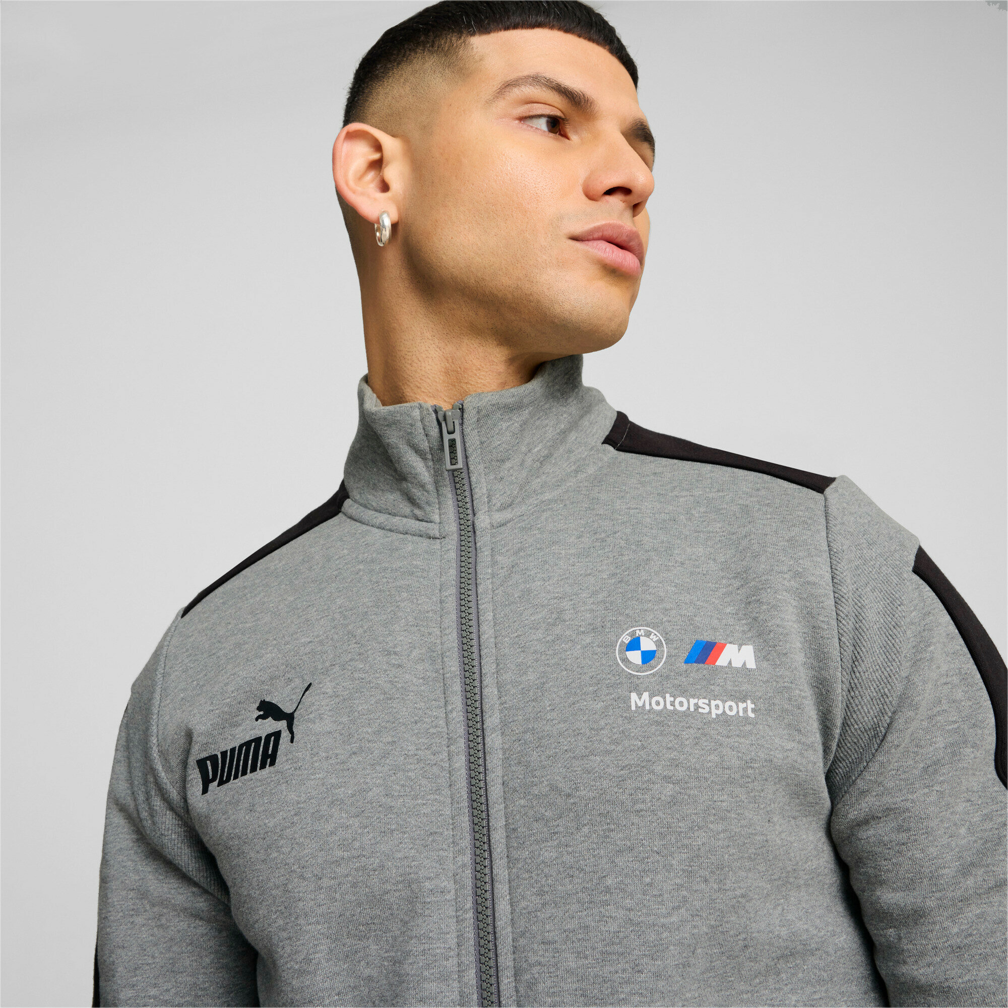 Толстовка PUMA BMW MMS MT7+ SWEAT JACKET, размер 2XL, , серый — фото 1