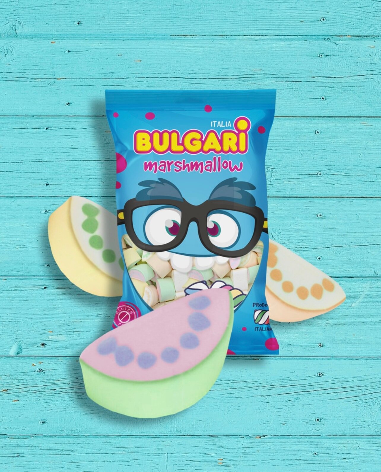 Суфле Дольки Ассорти (арбуз/лимон/апельсин) 1 кг AGOSTINO/Италия/BULGARI