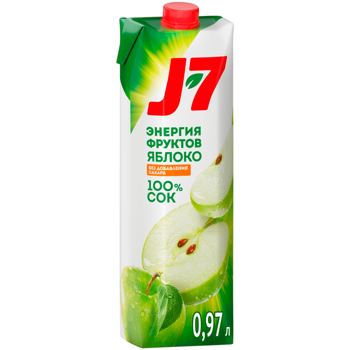 Сок J7 Яблоко осветленный 0,97 л