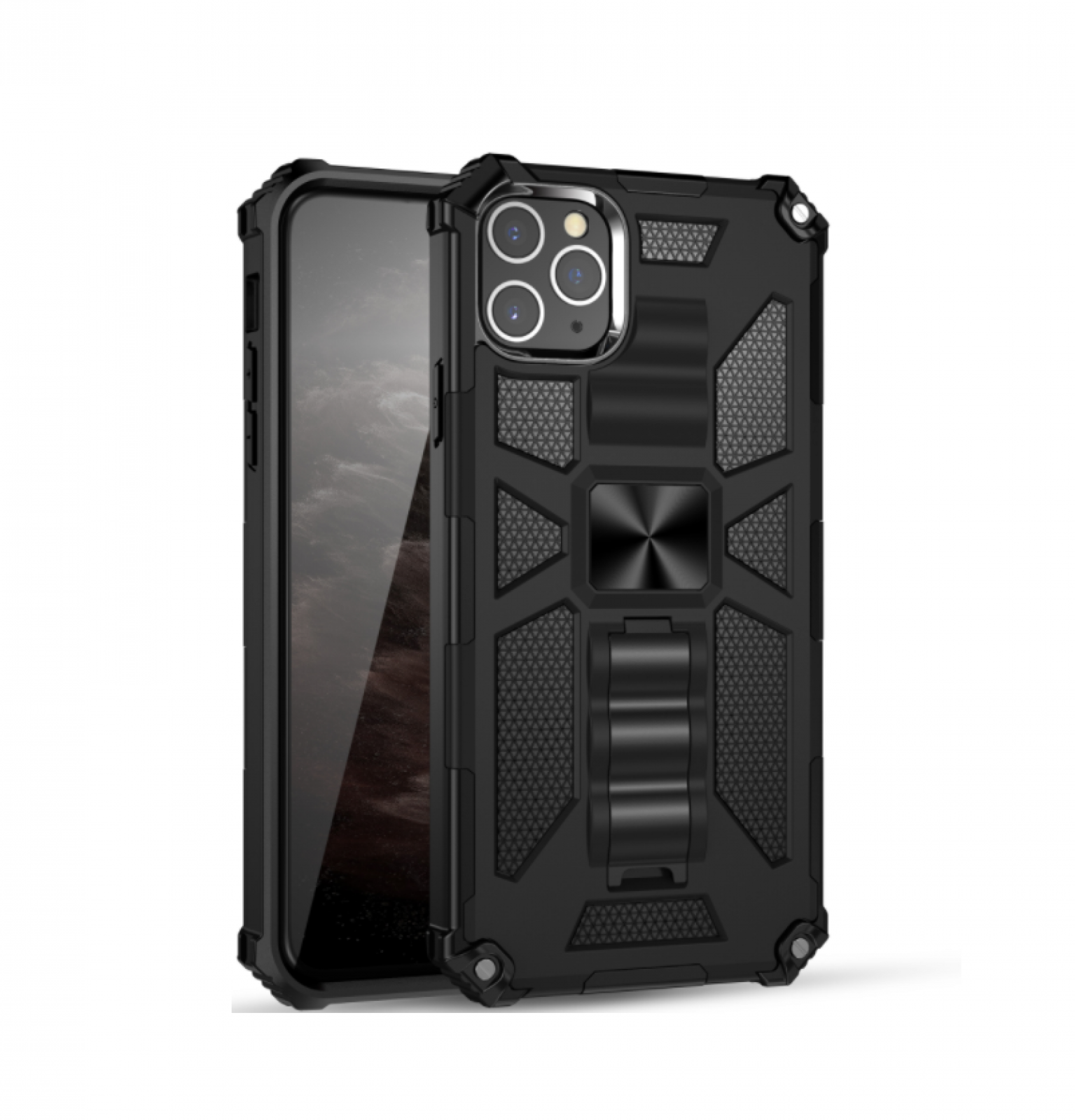 Чехол-бампер MyPads для iPhone 12 и iPhone 12 Pro 6.1 – противоударный, черный, усиленный