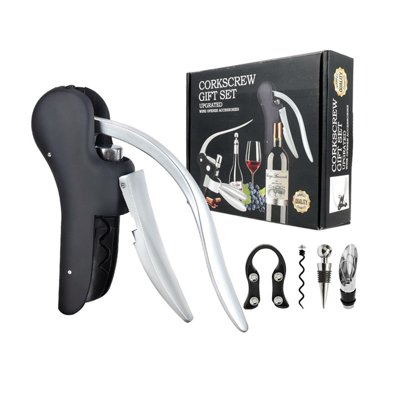 Штопор в форме кролика из цинкового сплава, Гусиная голова серебристая 5