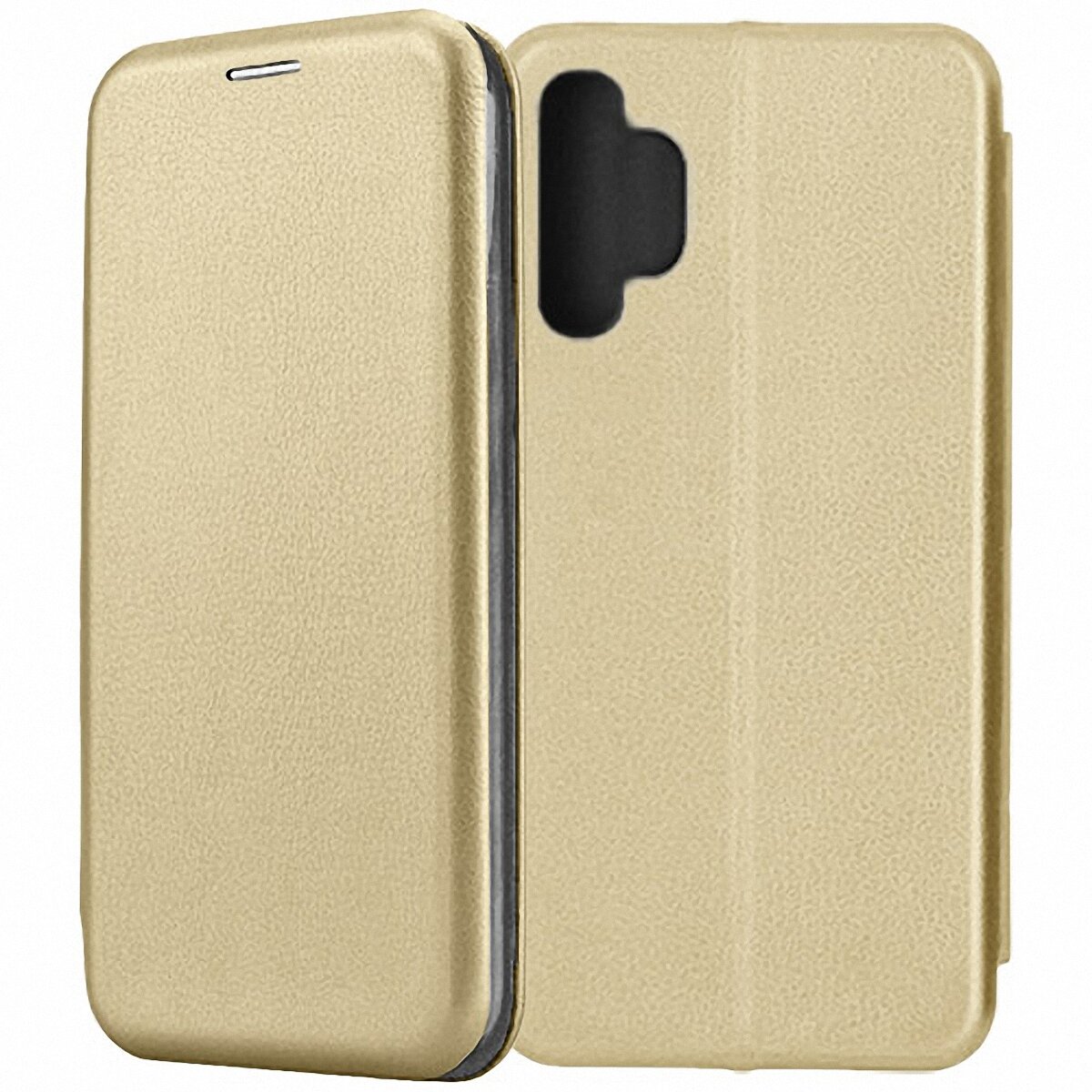 Чехол-книжка для Samsung Galaxy A32 A325 золотистый / подставка, отделение для карт