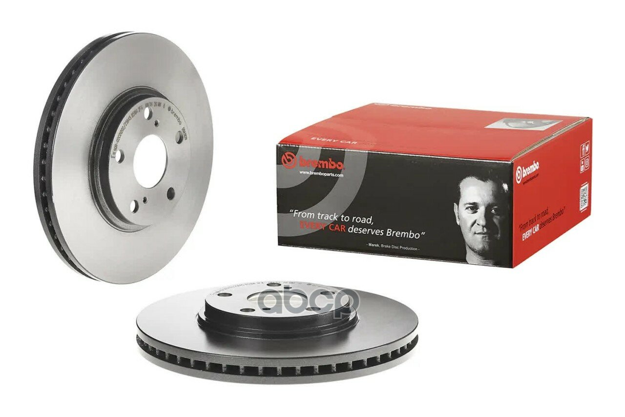 Диск торм. пер. вент.[296x28] 5 отв. TOYOTA CAMRY 2001->/ WINDOM 2001 - 2004 Brembo арт. 09. A110.11