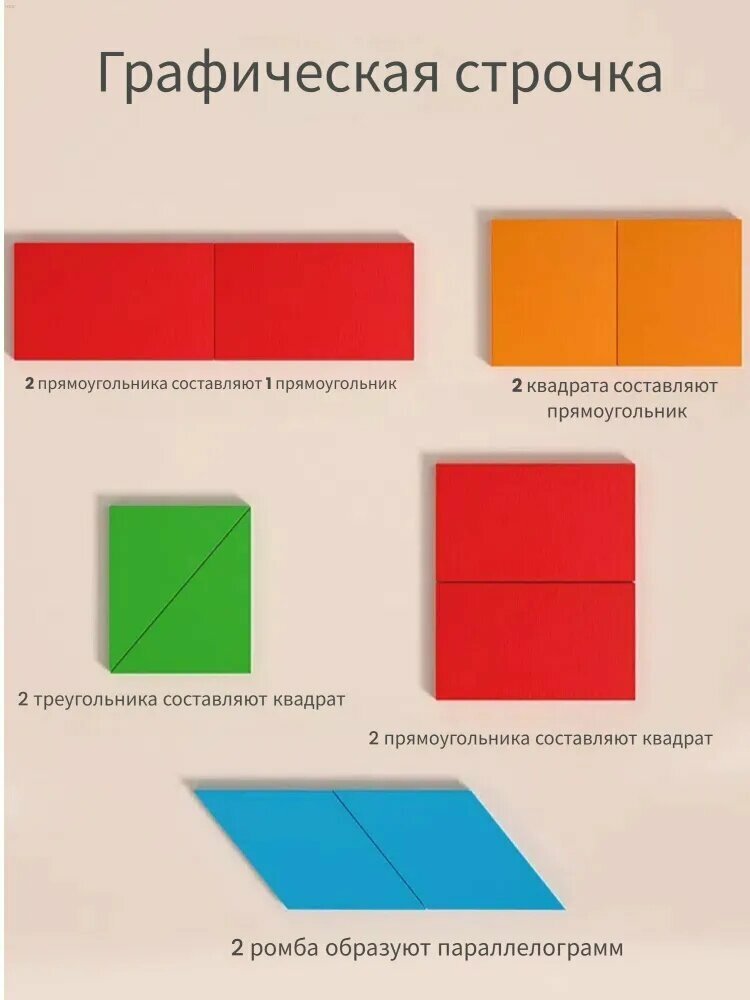 Учащиеся математики, 50 деревянных геометрических наборов