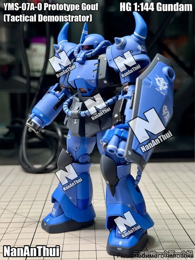 Сборная Игрушечная фигурка модель HG 1:144 Gundam YMS-07B-0 Prototype Gouf (Tactical Demonstrator), ZAKU, Высококачественная модель