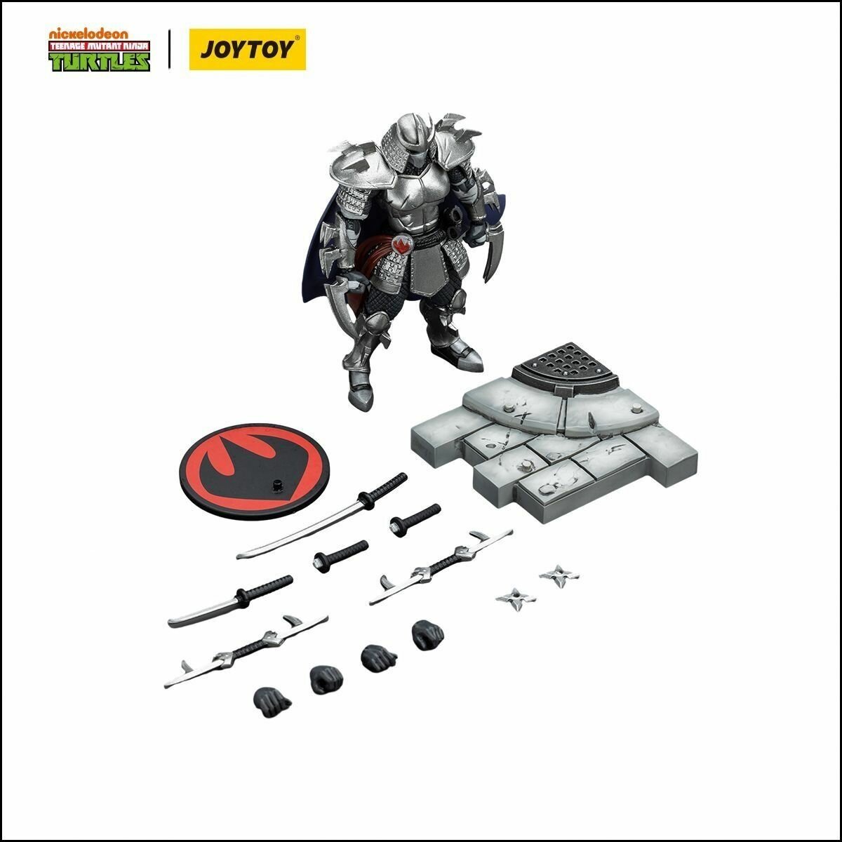 Аниме фигурки JOYTOY 1/18 TMNT Teenage Mutant Ninja Turtles - Schrader Подарочные модели