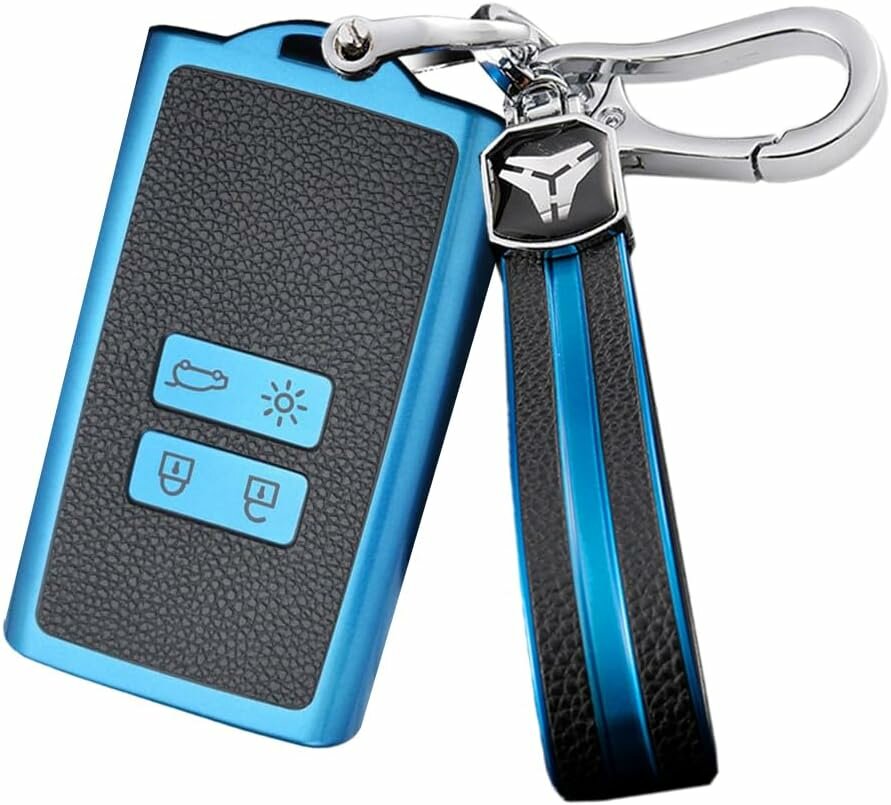 Чехол для брелока, чехол для ключей, совместимый с Renault Kadjar Koleos Clio Scenic Megane Duster Sandero Captur Twingo
