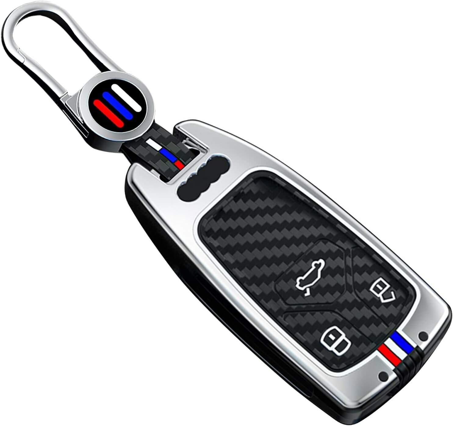 Корпус ключа, совместимый с Audi A1 A2 A3 A4 A5 A6 A7 A8 A4L TT TTS TTRS FV FY E-Tron Quattro из цинкового сплава, чехол