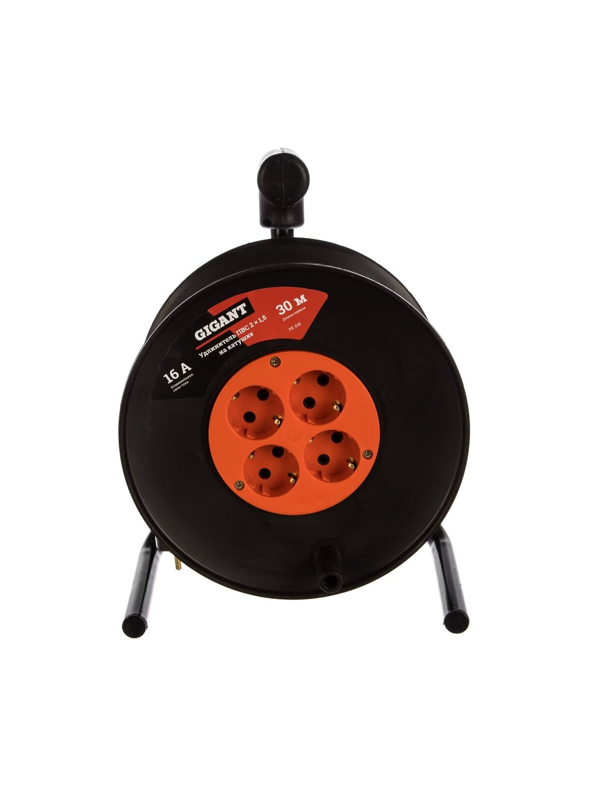 Удлинитель Gigant ПВС 2x1,5 30м на катушке 80070