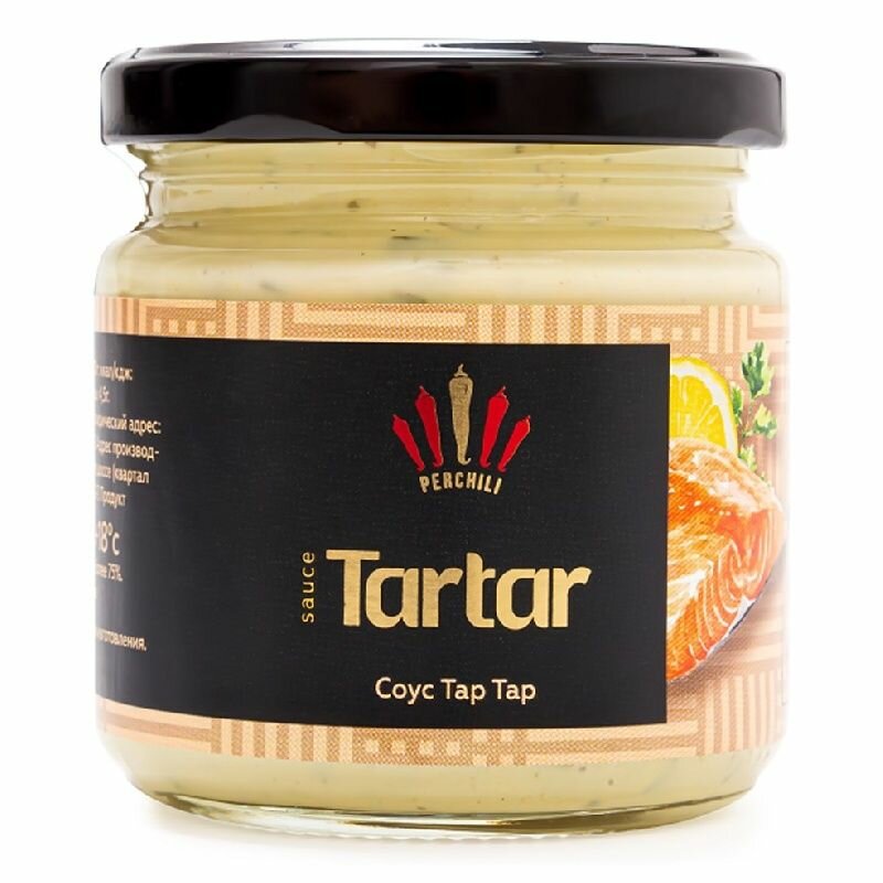 Соус PERCHILI TARTAR майонезный "Тар-Тар" /стекло/ 180г
