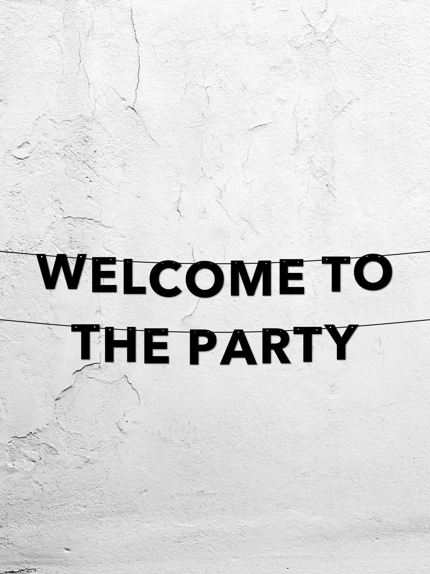 Гирлянда из букв "Welcome to the Party" для девичника - декор для уютного праздника и украшение интерьера.