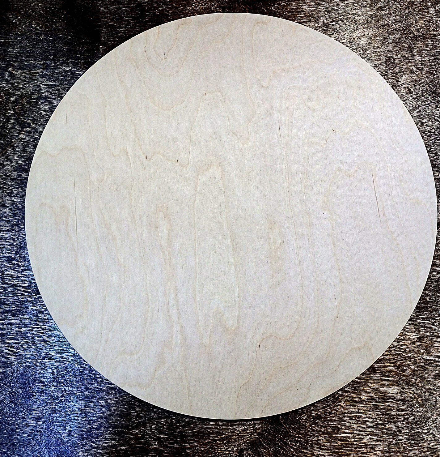 Круг фанера d50см толщина 15мм для творчества торец кромка ровный