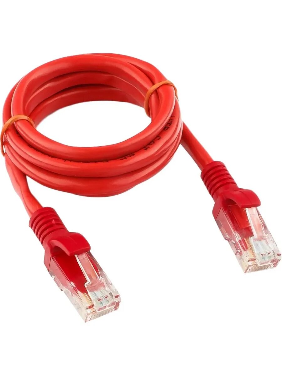 Высокоскоростной кабель Ethernet 1м красный