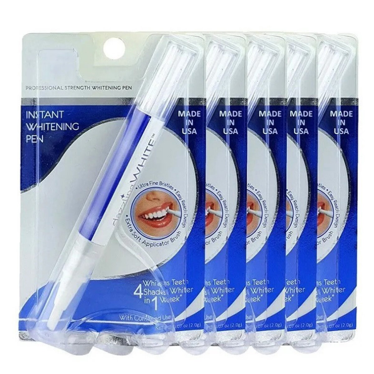 5-компонентный набор для чистки зубов с белой песчаной гелем, включающий пену для отбеливания зубов (упаковка новая или старая в случайном порядке), с дезинфицированной водой, пероксидом, глицерином, сорбатом калия, поли소рабатом 20, триэтаноламином,