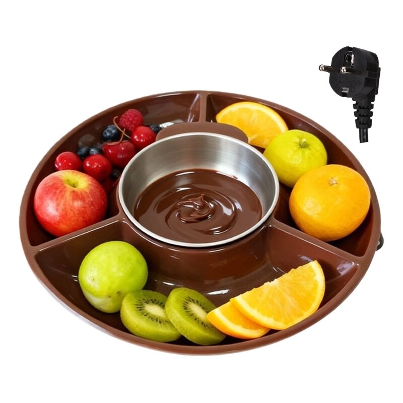 Шоколадный фонтан Большой емкости для семейных Вечеринок, Равномерно плавящий шоколад или сыр при температуре 70 ° C для макания различных продуктов