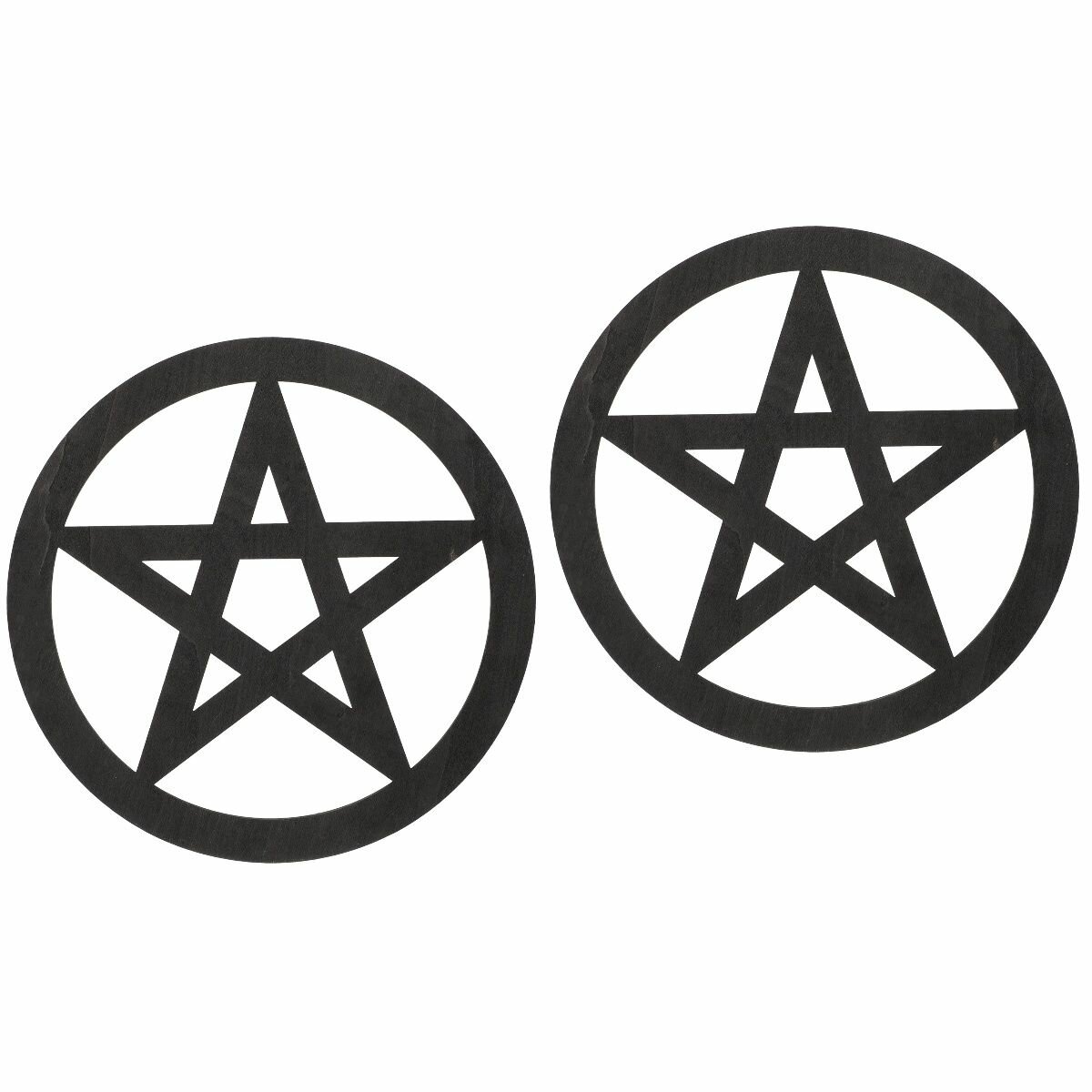 Деревянные алтарные орнаменты с резной пентаграммой черного цвета для религиозных ритуалов