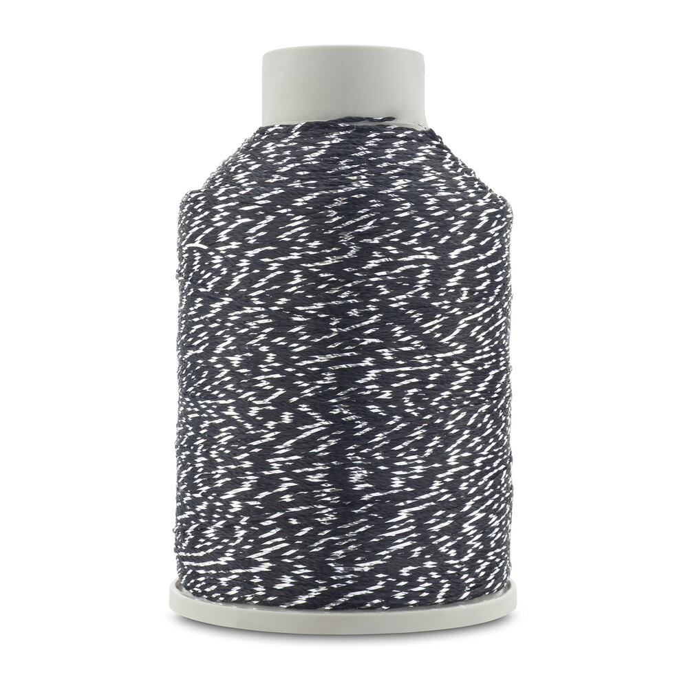 Пряжа для вязания YarnArt Camellia new 50 гр 412 черный с серебром 50 гр/450 м 91% полиэстер, 9% металлик