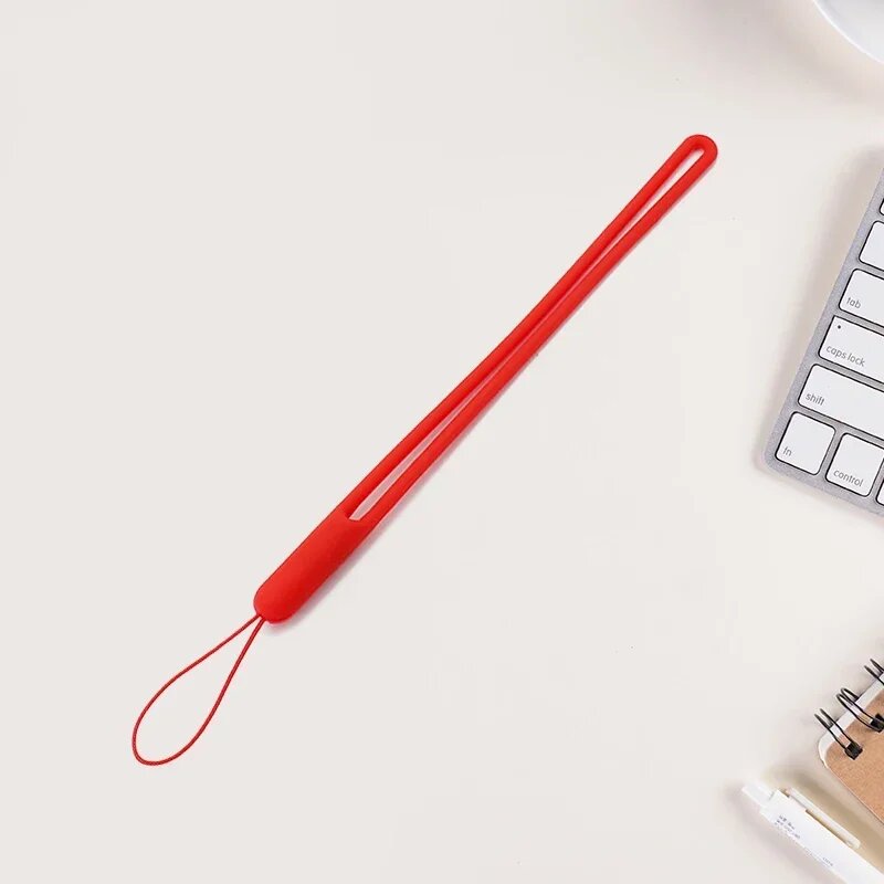 Универсальный Силиконовый Ремешок Для Телефона, Брелок-браслет Для iPhone, Подвесной red, 1PCS