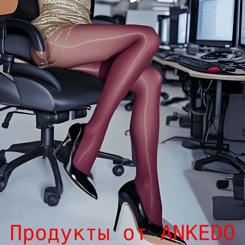 Колготки Свободные сексуальные чулки большого размера без застежек, 10 ден