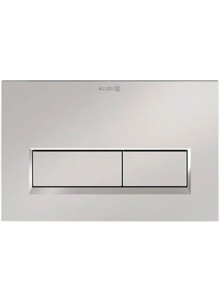 Кнопка смыва для унитаза Kludi Unifix 32PP0105 хром, глянцевая, кнопка для инсталляции, двойной смыв