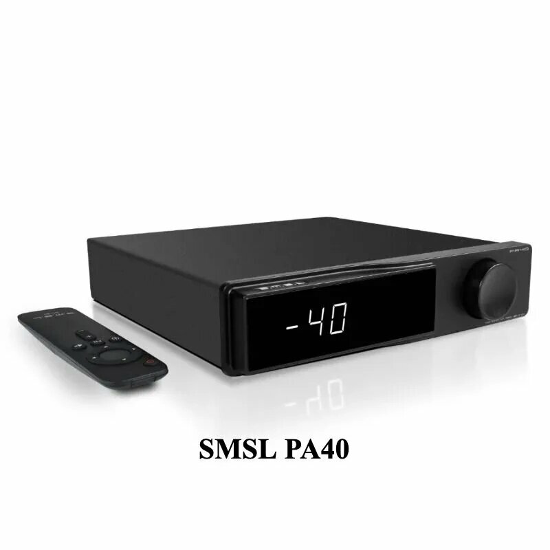 SMSL PA40 Цифровой усилитель мощности с регулировкой твитера дистанционное управление встроенным источником питания
