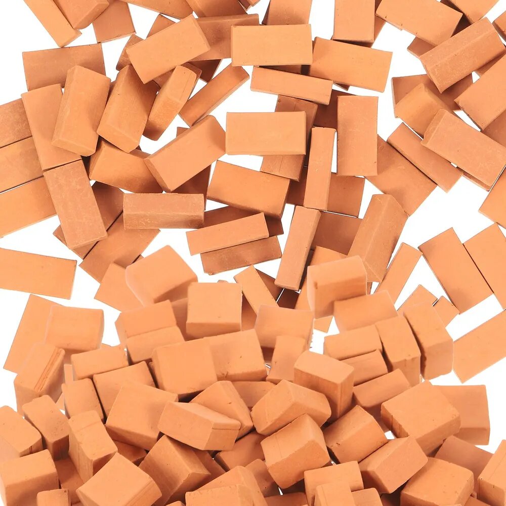 200 Штук Мини Кирпичей, Из Керамики, Для Моделирования Ландшафта