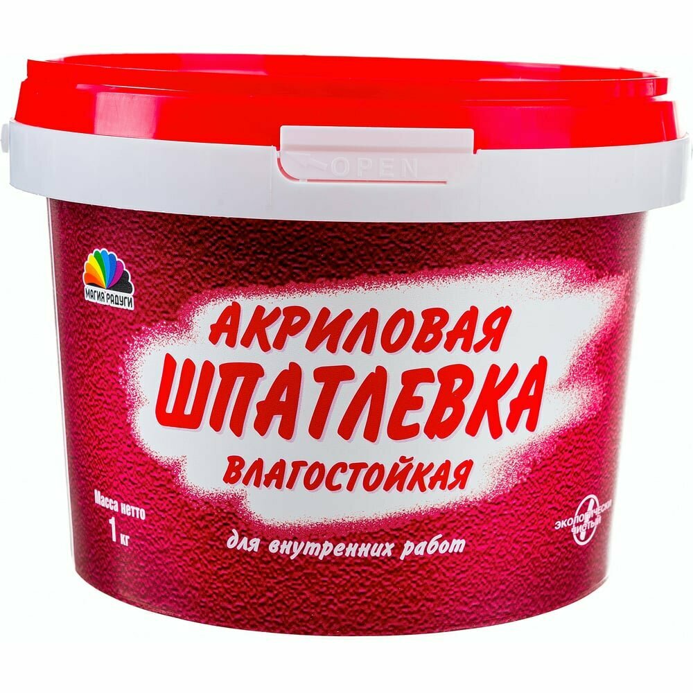 Влагостойкая акриловая шпатлевка Магия Радуги 7399