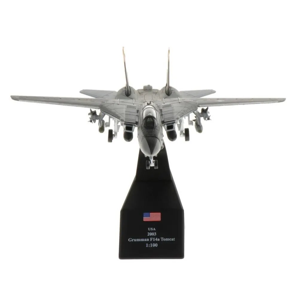 Модель истребителя F-14 Tomcat в масштабе 1:100 из сплава, коллекционная игрушка-самолет для дома